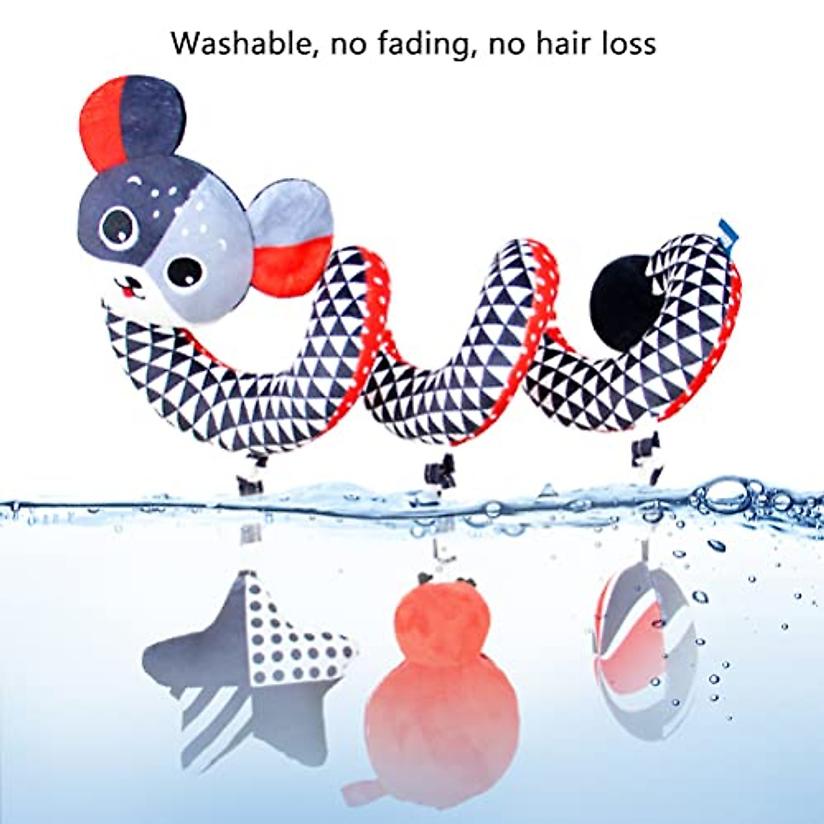 Car Seat Toys For Infants Baby 0-6 Months Newborn Toys, Stroller Toys Accessoire Bebe Toy Take Along Play Activity Spiral Travel Toy Black And White High Contrast Stop Crying Baby Toys For Crib Gift