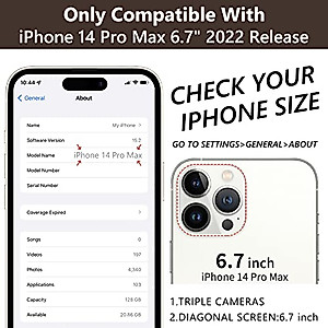 Keallce Case for iPhone 14 Pro Max 6.7'' 2022, Flip Wallet Case with Card Slots, Ring Stand Holder Kickstand, Folio Leather Protective Phone Cover for Women Compatible with iPhone 14 Pro Max 5G, Beige