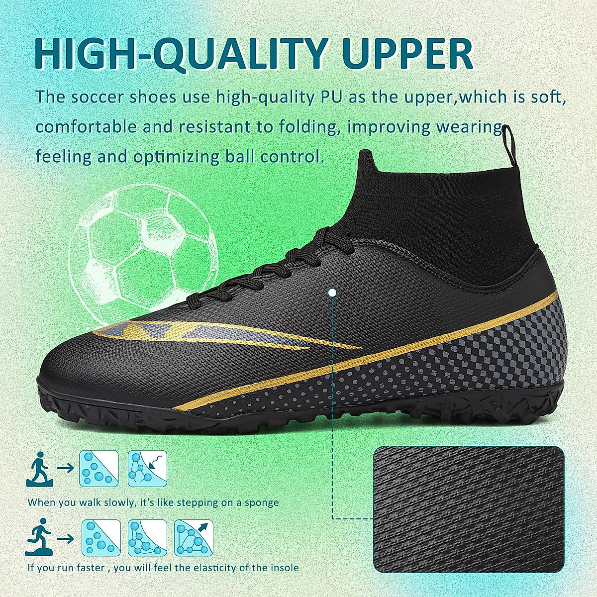 Mens Soccer Cleats Women Football Cleats Indoor Soccer Shoes Tacos de Futbol para Hombre Football Shoes for Big Boy Zapatos de Futbol para Hombres Futbol Futsal Shoes Football Boots TF