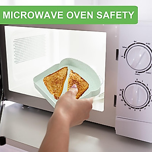 Voittozege 8 Pc Sandwich Containers for Lunch Boxes, 14 oz Plastic Reusable Sandwich Holder with Lid, Microwave & Dishwasher Safe, Family