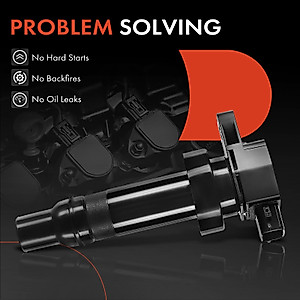 A-Premium Ignition Coil Pack Set of 4 Compatible with Kia Soul 2010 2011 L4 1.6L 27301-2B010