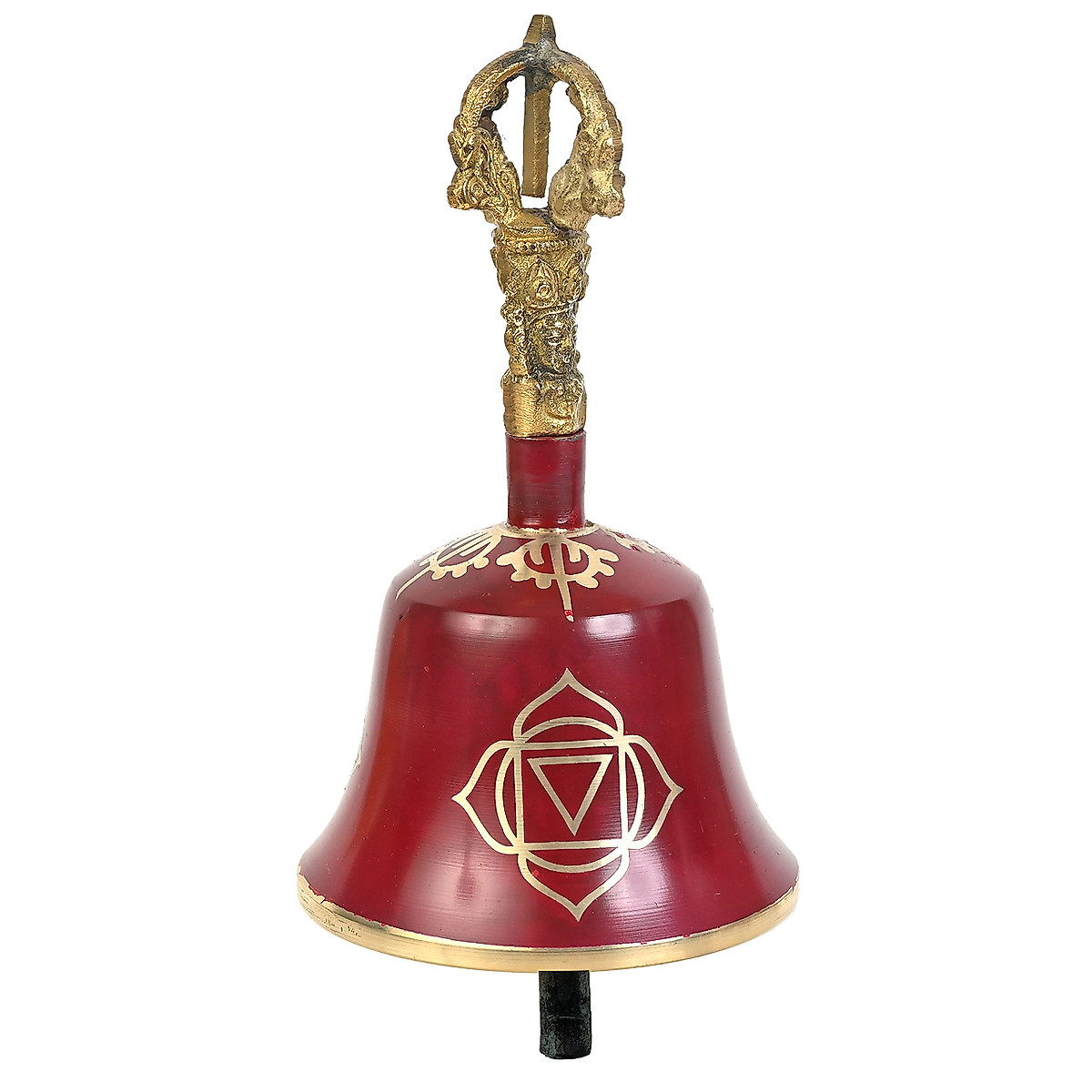Blue Third Eye Chakra Tibetan Bell (Note E) - 5.5 Inches H x 3 Inches D - Chakra Meditation Harmony