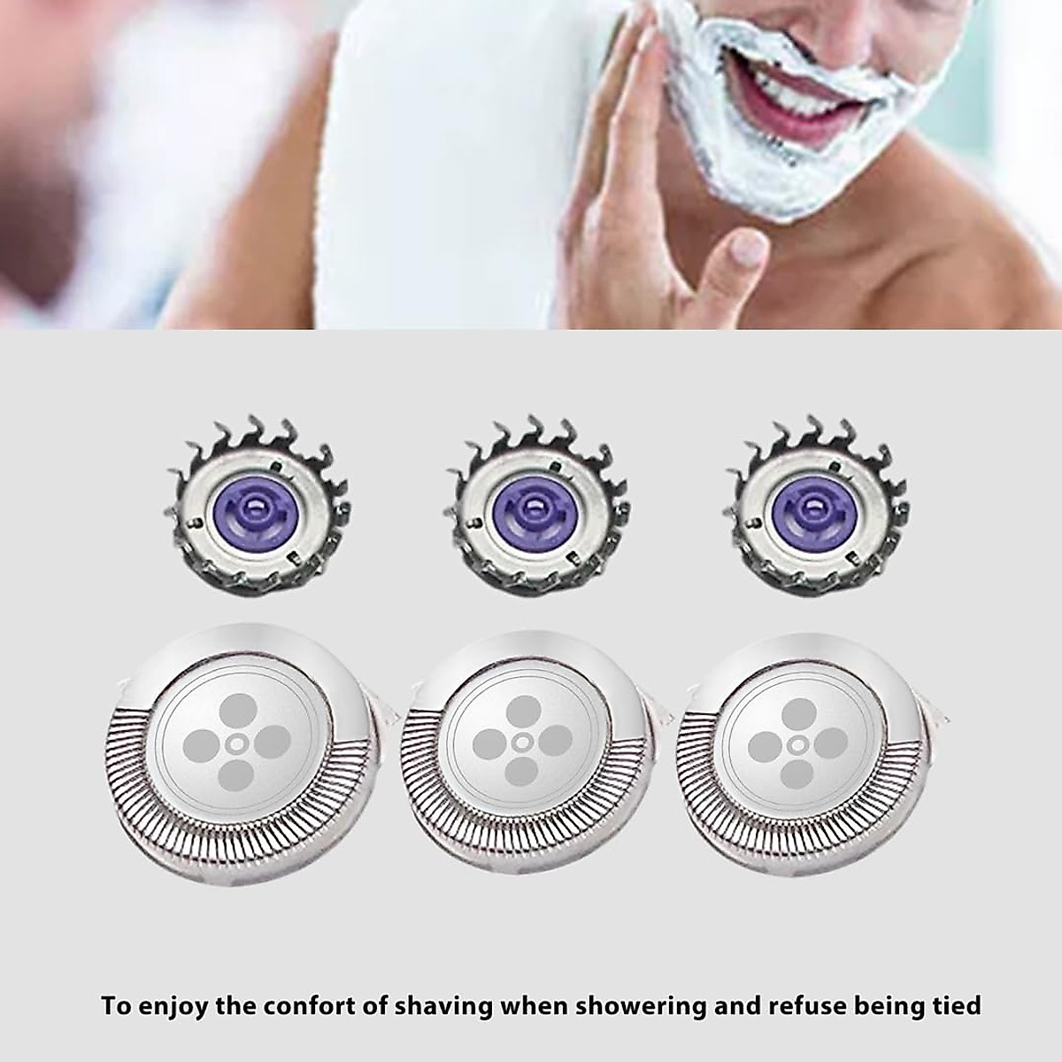 Generic Replacement Heads fit Norelco Philips HQ6 Quadra Action Shavers