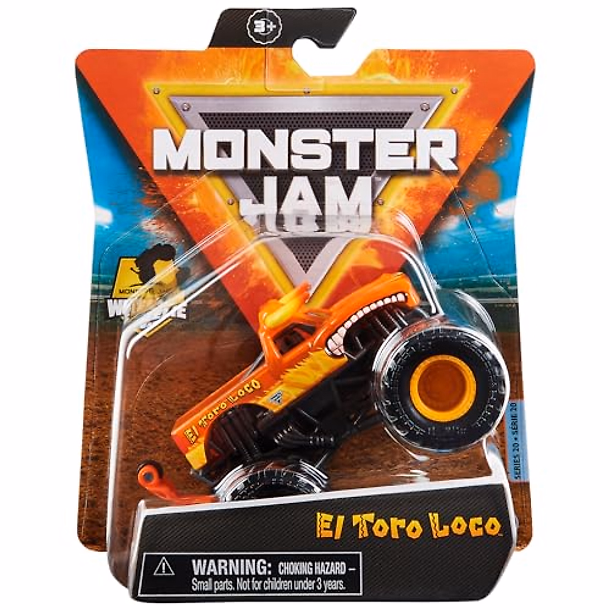 Monster Jam, Official El Toro Loco Monster Truck, Die-Cast Vehicle, Shear Madness Series, 1:64 Scale