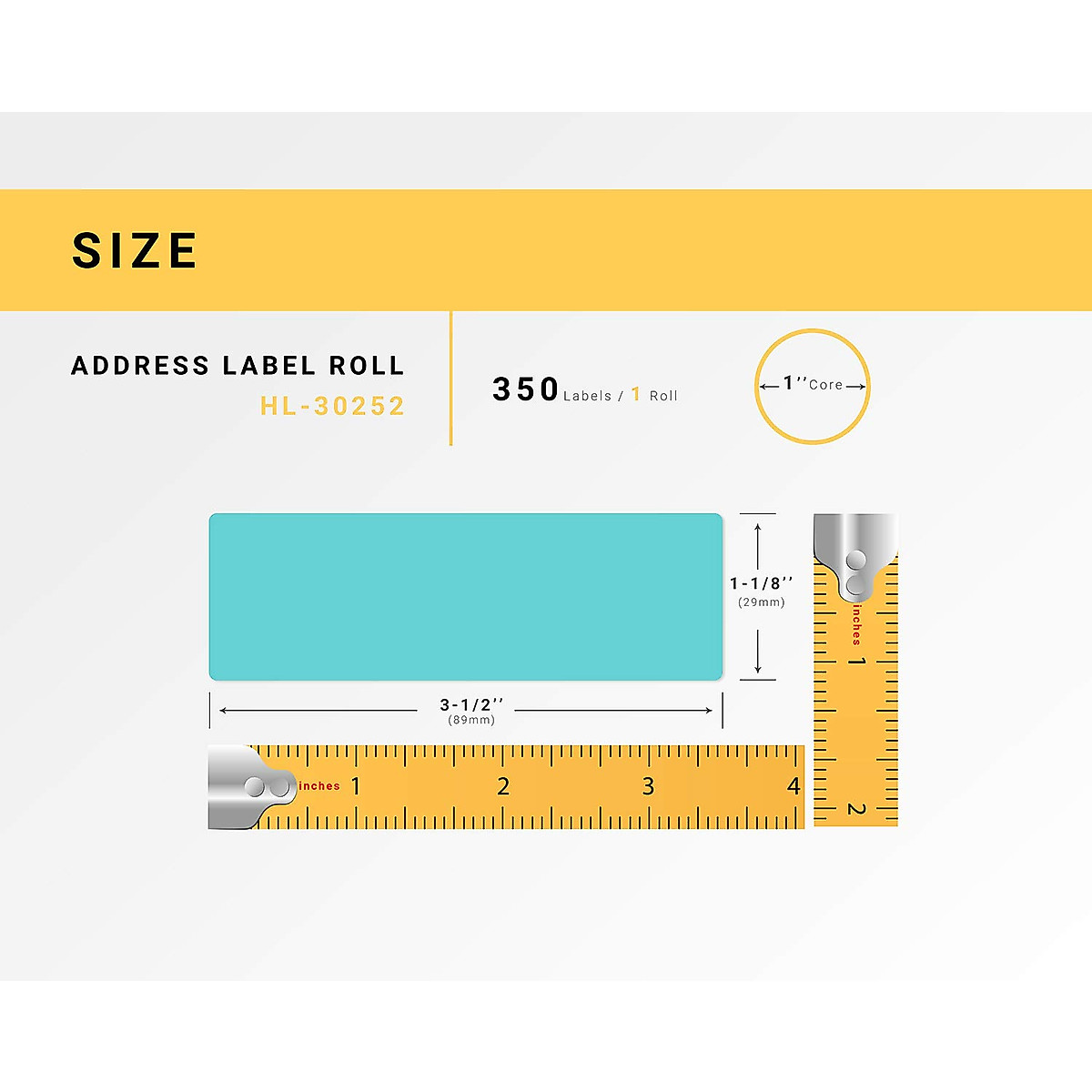 HOUSELABELS Compatible DYMO 30252 BL, LAV, OR, PK Address Labels (1-1/8" x 3-1/2"), Strong Permanent Adhesive, Compatible with DYMO LW 450, 4XL, Rollo & Zebra Desktop Printers, 4 Rolls /1400 Labels