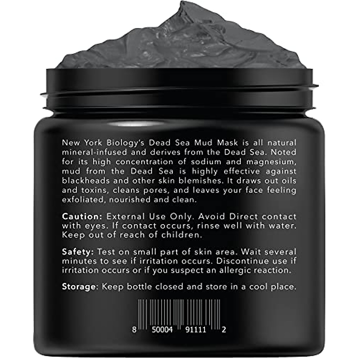 New York Biology Dead Sea Mud Mask for Face and Body - Spa Quality Pore Reducer for Acne, Blackheads and Oily Skin, Natural Skincare for Women, Men - Tightens Skin for A Healthier Complexion - 8.8 oz