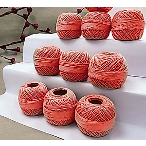 S2J Set of 10 Pcs Cotton Anchor Crochet Thread Knitting Tatting Ball Embroidery Yarn