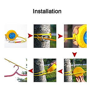 N/A 8 Meters Retractable Clothesline Portable Laundry Dryer Durable Nylon Clothes Line Windproof Indoor & Outdoor