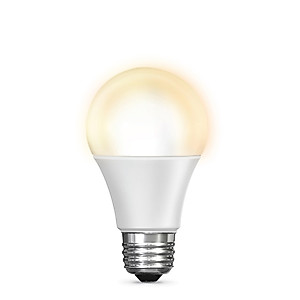 Feit Electric OM60/927CA/AG 60W Equivalent WiFi Dimmable, No Hub Required, Alexa Google Assistant A19 Smart LED Light Bulb, 4.4" H x 2.3" D, 2700K Soft White