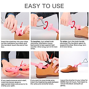 LANNEY Shoe Stretcher for Women & Men Wide Feet - Premium Shoe Expander Widener Stretch Length Width