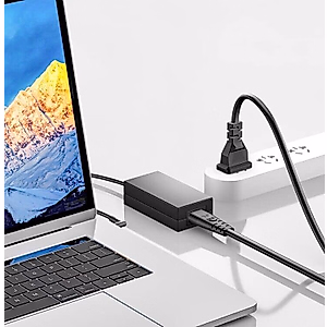 Vrllinking TV Power Cord 10Ft Cable for Samsung LG TCL Sony PS5: 2 Prong AC Wall Plug 2-Slot LED LCD Insignia Sharp Toshiba JVC Hisense Electronics UN65KS8000FXZA UN40J5200AFXZA 43UH6100 Printers Xbox