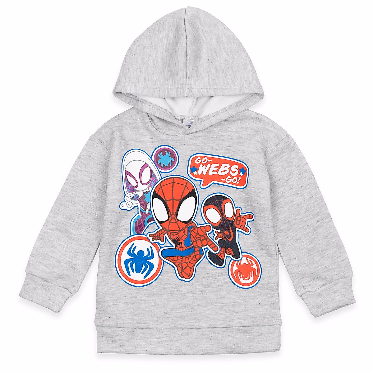 Marvel Spidey and His Amazing Friends Toddler Boys Fleece Hoodie Pants Set Gray/Blue 3T