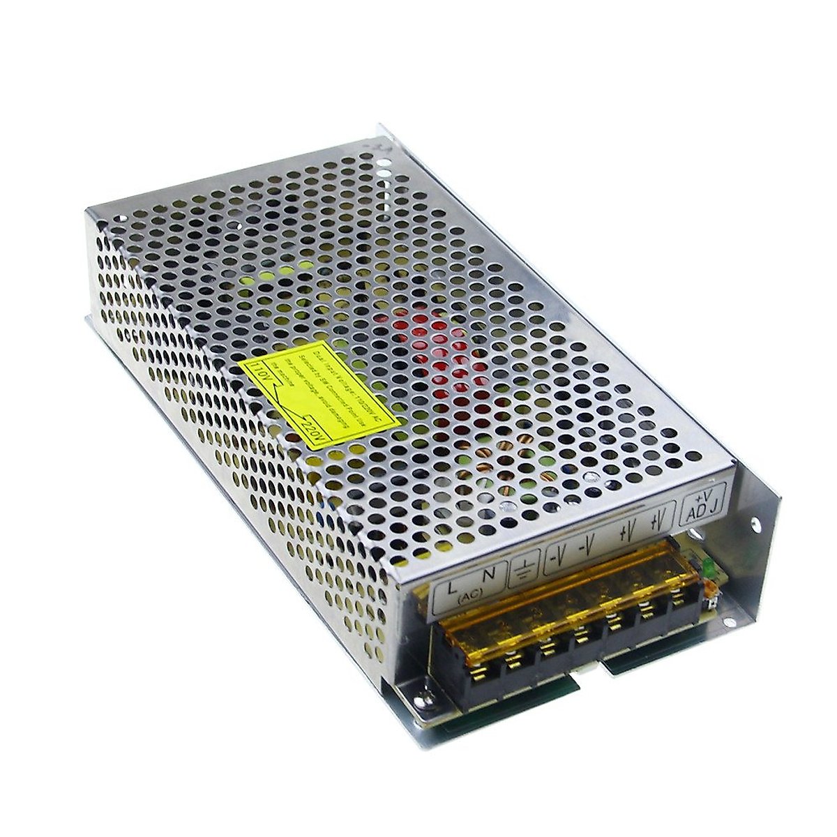 ALITOVE 5V 20A 100W AC to DC Power Supply Transformer Adapter Converter LED Driver for WS2812B WS2811 WS2813 WS2801 APA102 LED Strip Pixel Light CCTV Camera Security System, AC 110V/220V Input