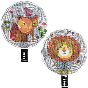 bo sher 2 Pack Fan Cover16'' Safety Protection Cover for Kids Anti?Pinch Hand Finger Protector Washable Guard NetPerfect Parents of Toddlers