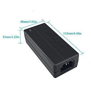Snsnlent AC DC 48V 3A Power Supply Adapter 144W 48V Charger 48V 3A Switching Power Transformers Interface 5.5 x 2.5mm Suitable for POE Routers Switches Control Systems