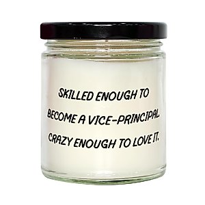 Inspire Vice-Principal Gifts, Skilled Enough to Become a Vice-Principal, Brilliant Scent Candle for Colleagues from Team Leader, School Administrator Gifts, Gifts for School Staff, Teacher