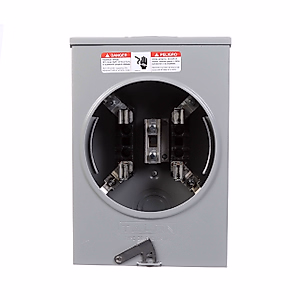 Siemens SUAT111-0PQG 135-Amp, 4 Jaw, Ringless Cover, Horn Bypass, Overhead And Underground Feed, Meter Socket