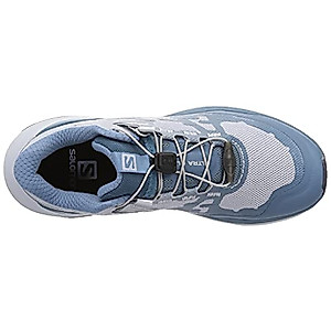 Salomon Women's Ultra Glide Trail Running Shoes for Women, Ebony/Blue/Grey, 9
