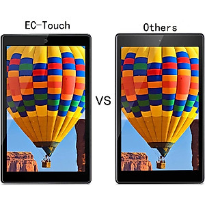 EC-Touch [3-Pack] Screen Protector for Fire HD 8 (Only 2018/2017 Release,8th/7th Generation) 9H Hardness Clear Anti-Scratch Bubble Free Tempered Glass,Not fit Amazon Kindle Fire HD8 2020(Clear)