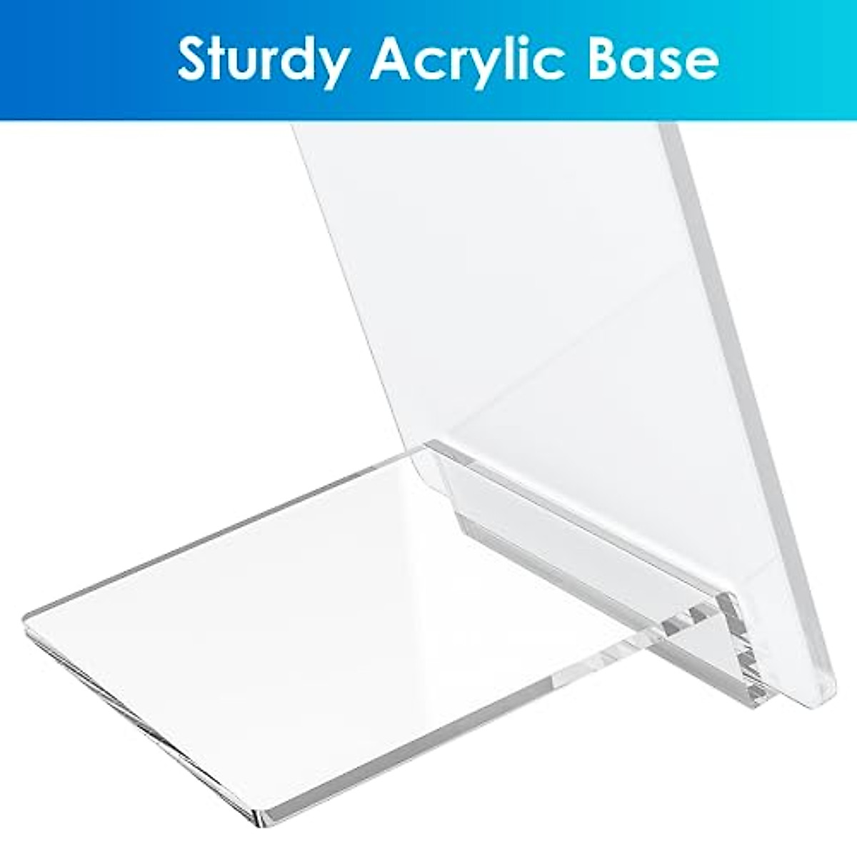 MaxGear Desktop Glass Dry Erase Board, Small Dry Erase Whiteboard with Stand 9.45" x 6.69", Toughened Glass Whiteboard for Desk with Erase, Acrylic Planner Memo Notepad to Do Lists for Office, Home