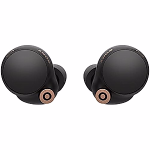 Sony WF-1000XM4 Truly Wireless Noise Cancelling Headphone - Optimised for Alexa and Google Assistant - with Built-in mic for Calls - Bluetooth Connection - Black/Copper