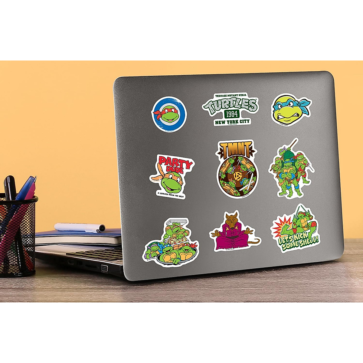 Teenage Mutant Ninja Turtles TMNT 2nd Variety Mix 50ct Vinyl Large Deluxe Stickers Variety Pack - Laptop, Water Bottle, Scrapbooking, Tablet, Skateboard, Indoor/Outdoor