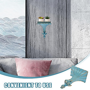 BESTOYARD Floating Shelves Wall Hanging Shelves Storage Racks Hanging Storage Wall Shelf Rustic Resin Wall Shelves for Home Decor Storage Hanging Bathroom Shelves