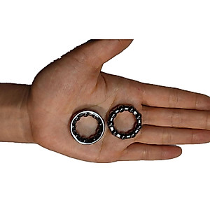 Jaceyon Bike Ball Crank Bearing Retainer 1/4" x 9 Balls 4 Pcs Bottom Bracket Bearings for Kids Schwin Bicycle, Crank Bearings Repair Accessories for Genesis Bike