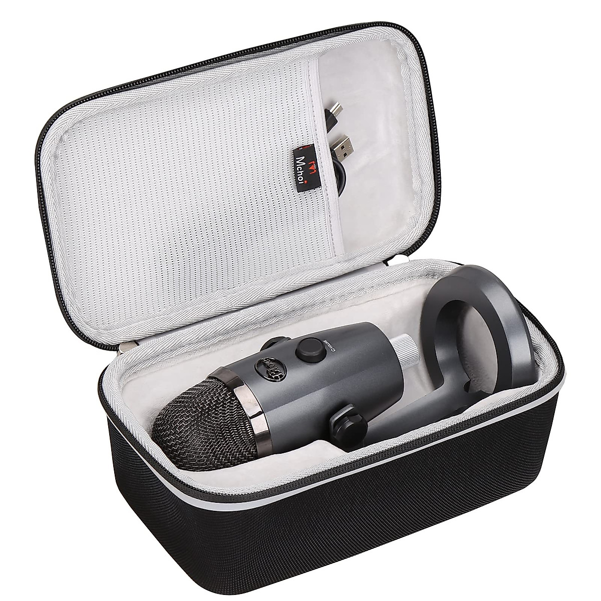 Mchoi Hard EVA Travel Case for Blue Yeti Nano Premium USB Mic(New Version), CASE ONLY