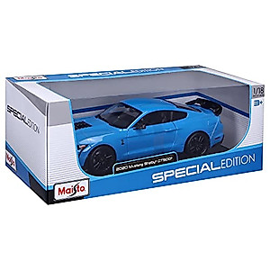 2020 Ford Mustang Shelby GT500 Light Blue Special Edition 1/18 Diecast Model Car by Maisto 31452