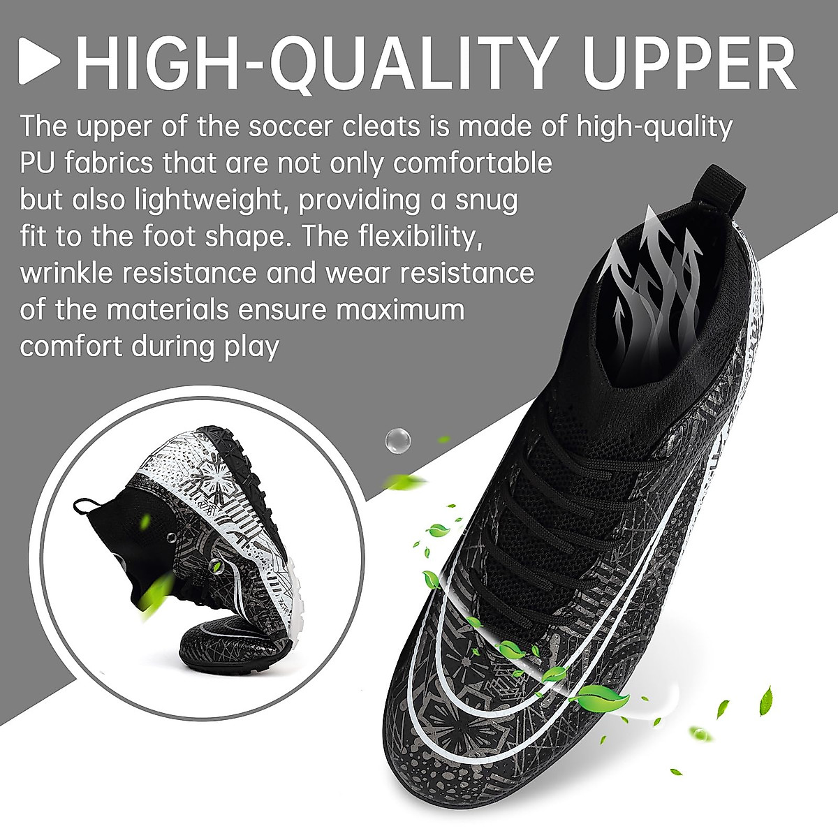Soccer Cleats Mens Football Cleats for Big Boy Women Indoor Soccer Shoes Tacos de Futbol para Hombre Zapatos de Futbol para Hombre Football Shoes for Youth Futsal Shoes Sneakers Soccer Shoe TF