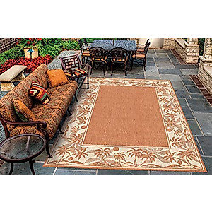 Couristan Recife Island Retreat Indoor/Outdoor Area Rug, 7'6", Terracotta-Natural