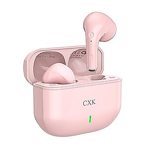 Bluetooth Earbuds, Wireless Earbuds Crystal-Clear Calls with 4 Mic, Bluetooth 5.3 High-Fidelity Stereo Earphones IPX7 Waterproof Half in-Ear Earbuds Headphones for Working Sports