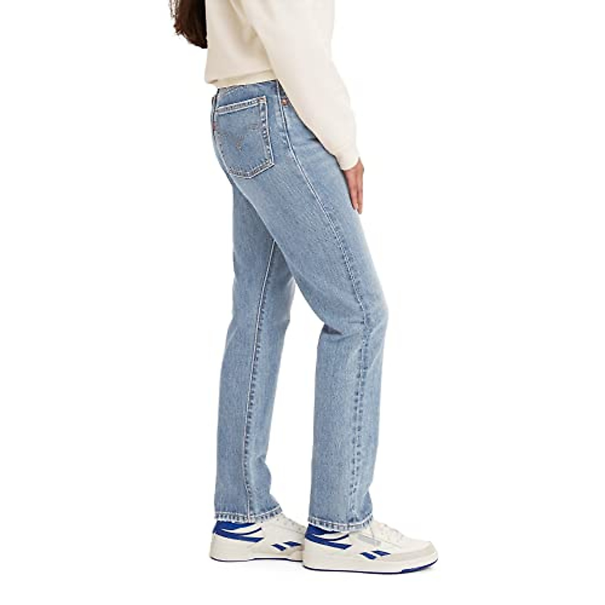 Levi's Women's Premium 501 Original Fit Jeans, Medium Indigo Worn in, 26