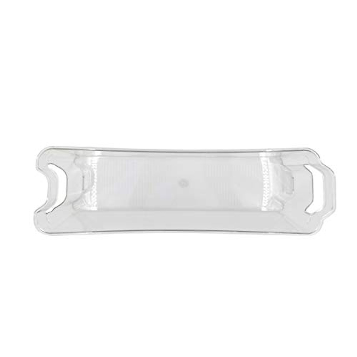 FixtureDisplays Stackable Plastic Organizer Storage Bins, Small - 2 Pack - Pantry Organization and Storage Refrigerator Bins Fridge Freezer Organizer 14.5 Long X 4.1 Wide X 4" Tall 15268-2PK-NF