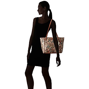 Sakroots womens Metro Tote Bag in Coated Canvas Large Roomy with Zip Closure Sustainable Durable Design Linin, Sienna Spirit Desert, One Size US