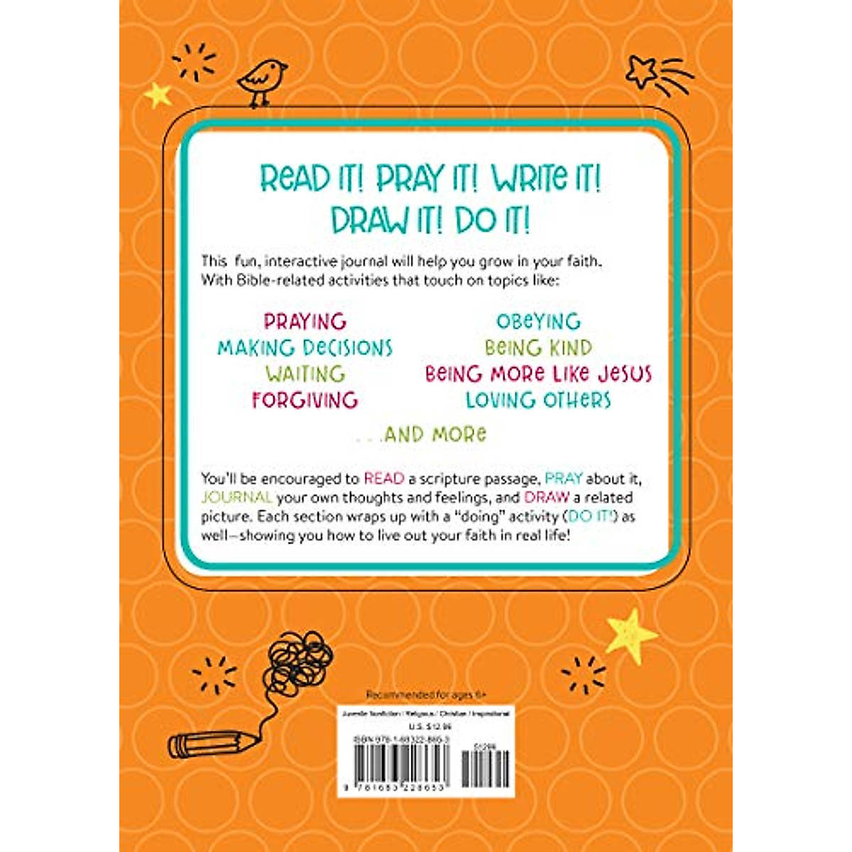 Read It! Pray It! Write It! Draw It! Do It!: A Faith-Building Interactive Journal for Kids