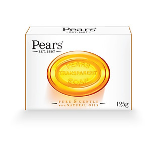 Pears Transparent Amber Soap 125 g (Pack of 12) by EH Booth & Co Ltd