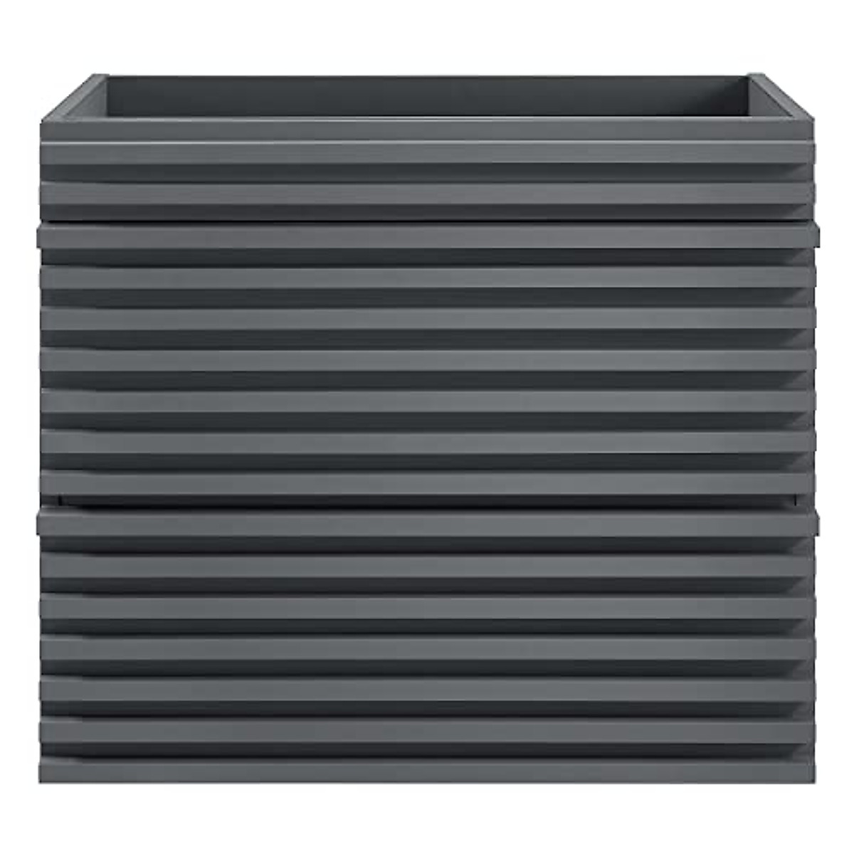 Modway Render 24" Wall-Mount Bathroom Vanity Cabinet in Gray-Sink Basin Not Included, Grey