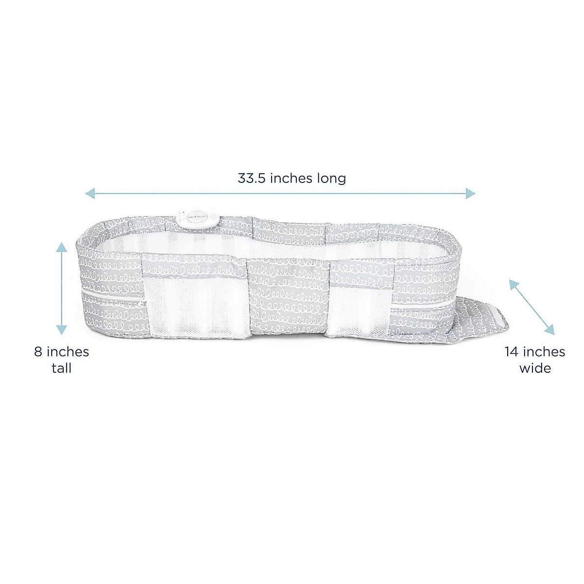 Baby Delight Snuggle Nest Portable Infant Lounger, Unique Patented Design, Grey Scribbles