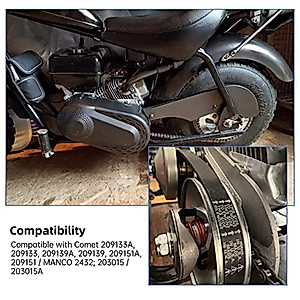 GESEXI 40 Series 1" BORE Go Kart CVT Torque Converter Clutch Kit 1" Bore Driver Clutch + 3/4" Driven Clutch + 203785 Drive Belt Compatible with Comet 40/44 Series for Mini Bike, Go Kart, Lawnmower