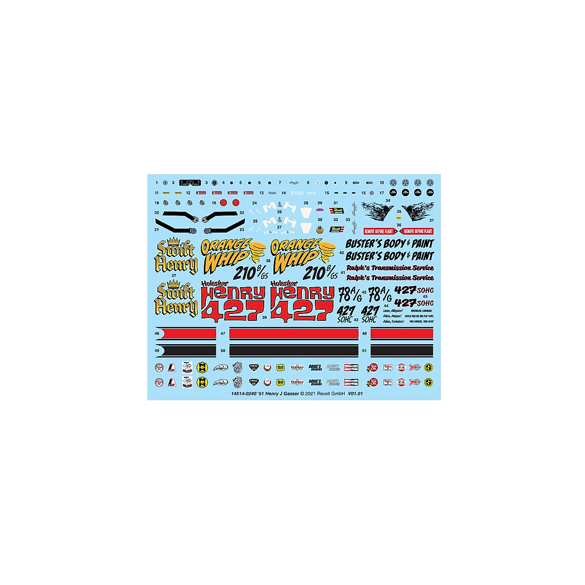 Revell 85-4514 '51 Henry J Gasser Model Car Kit 1:25 Scale 108-Piece Skill Level 5 Plastic Model Building Kit