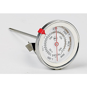Taylor Classic Candy/Deep- Fry Thermometer 100 To 400 Deg F 2-1/4" Dia.