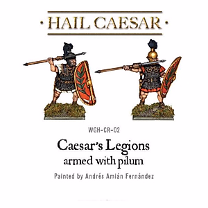Warlord Games Hail Caesar: Caesarian Roman Legions Armed with Pilum Military Table Top Wargaming Plastic Model Kit WGH-CR-01,Unpainted