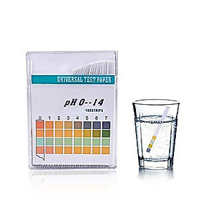 PH Test Strips,100 PH Strips Universal (ph 0~14),Litmus Paper PH Test Strips | Water Test Kit for Aquarium, Pool, Spa, Well & Tap Water,High Sensitivity Test Strips