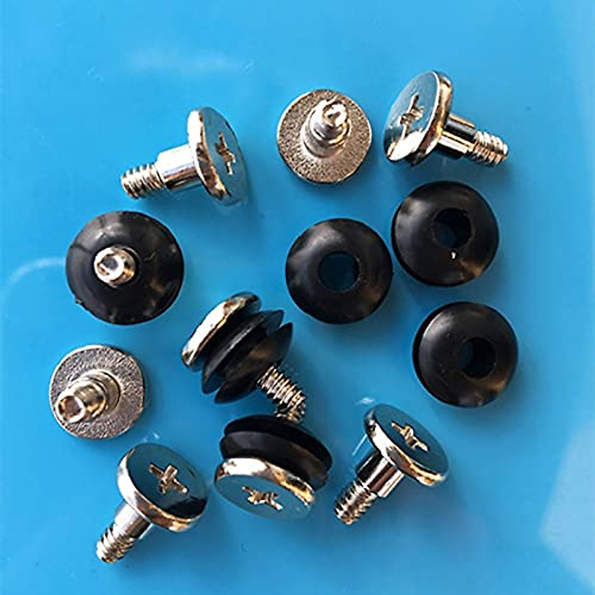 KIMLLOYD 20pcs Computer Case Shockproof Screws Shockproof Screws + Shock Absorption 3.5-inch HDD Shock Absorption Screws