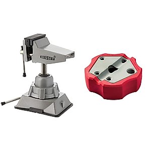 BESSEY BV-VB Vacuum Base Vise and Real Avid Smart Bench Block - Premium Universal Armorers Block