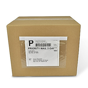 Clear 7.5'' x 5.5'' Packing List Envelopes, Adhesive Shipping Label Pouch/Sleeve (50 Pack)
