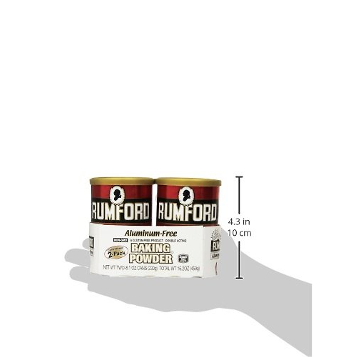 Rumford Baking Powder, 8.1 Ounce (Pack of 2)