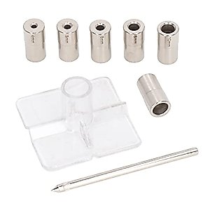 Drill Bushing Set, 8 Pcs Self Centering Dowel Jig Kit 6 Size Inner Diameter Alloy Steel Drilling Guide Centering Puncher Locator Set, Tips